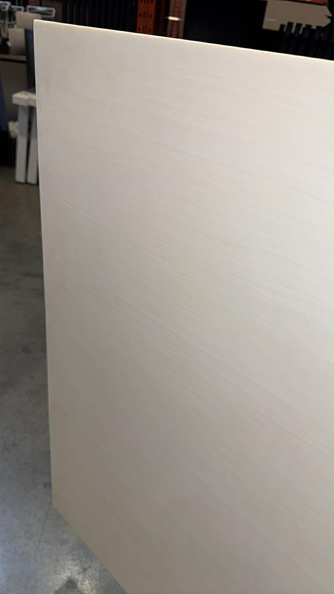 Used "CB2 KM" Resin Boardroom / Dining Table – White (100” x 38 ...