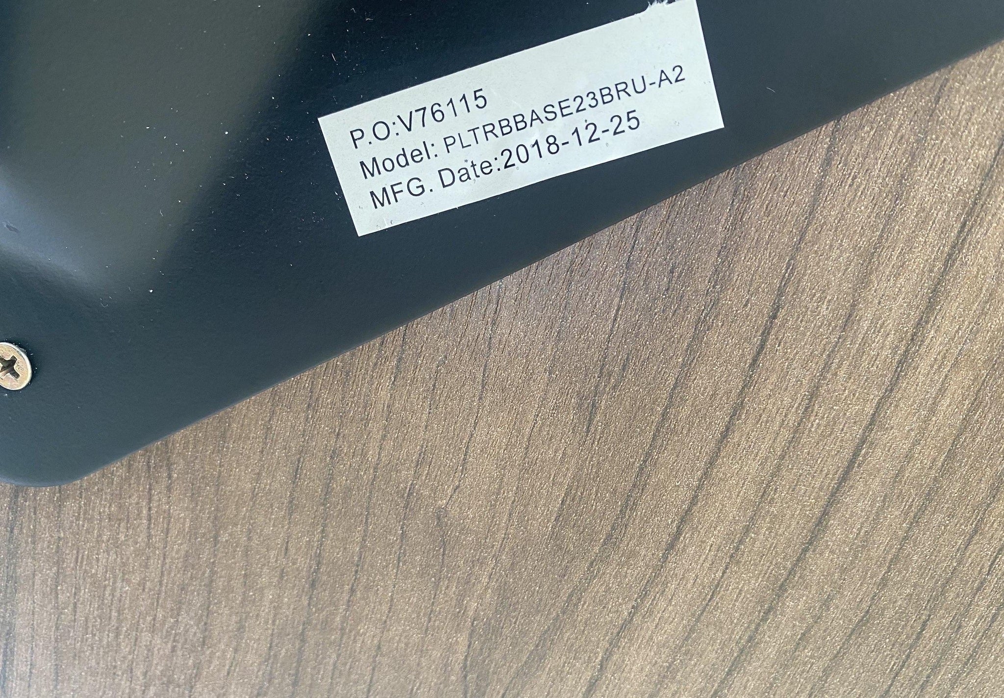 Used 36” Round Bistro / Meeting Table – Wood Finish with Metal Base ...